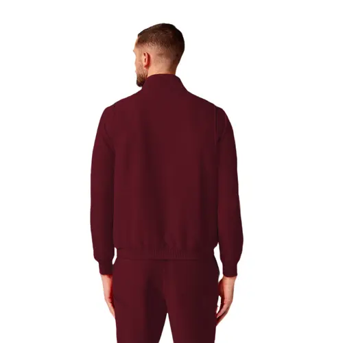 JAANUU Wolfe Classic Scrub Jacket - Burgundy