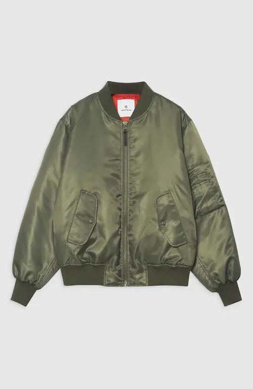 ANINE BING Leon Bomber - Army Green