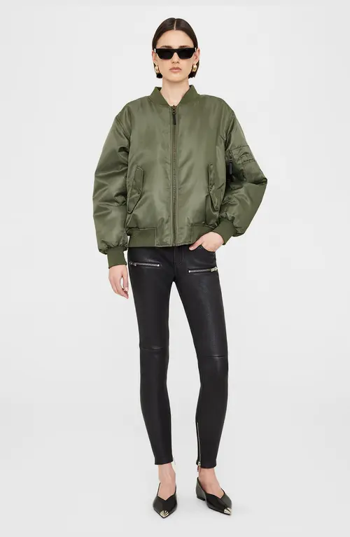 ANINE BING Leon Bomber - Army Green
