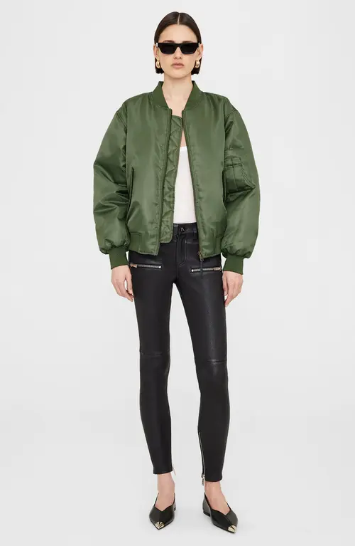 ANINE BING Leon Bomber - Army Green