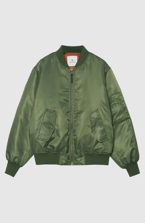 ANINE BING Leon Bomber Jacket - Army Green