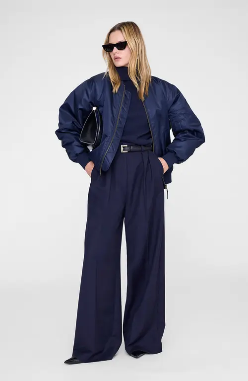 ANINE BING Leon Bomber Jacket - Midnight Blue