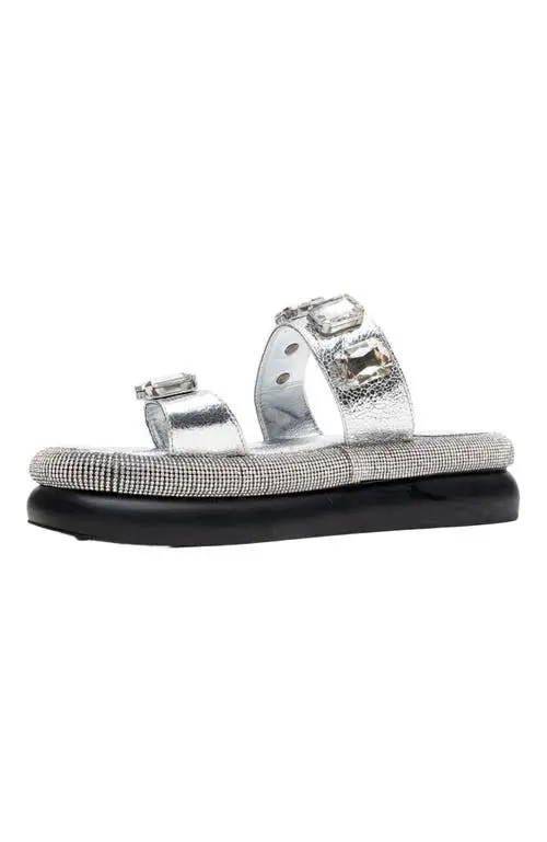 PROLOGUE SHOES Evans Jeweled Platform Sandal