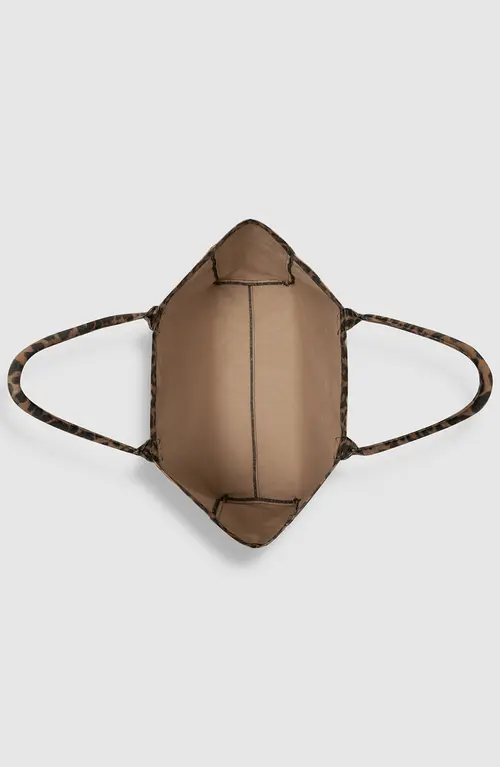 ANINE BING Leo Canvas Tote Bag - Black/brown Leopard