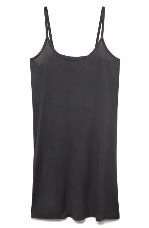 Mango Micromodal Nightgown - Charcoal
