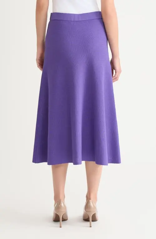 Misook Knit A-line Midi Skirt