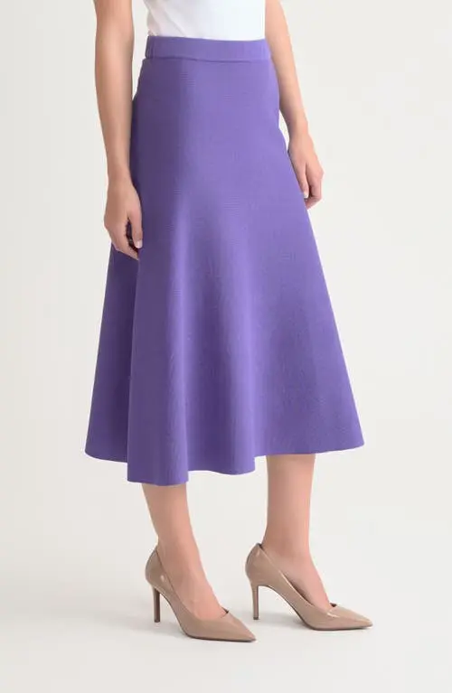 Misook Knit A-line Midi Skirt
