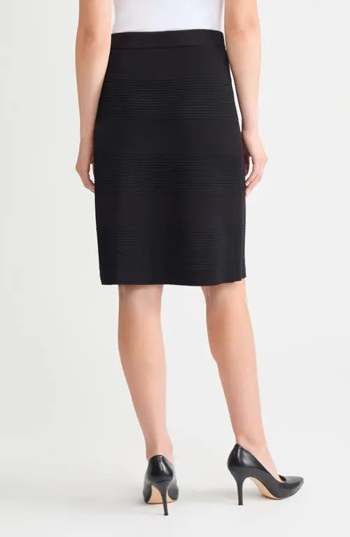 Misook Ottoman Stitch Pencil Skirt