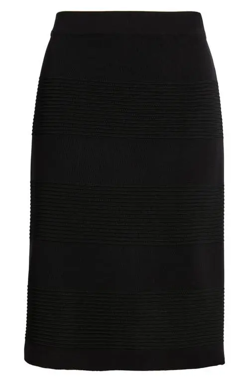 Misook Ottoman Stitch Pencil Skirt