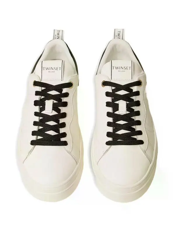 TWINSET Leather Platform Sneakers
