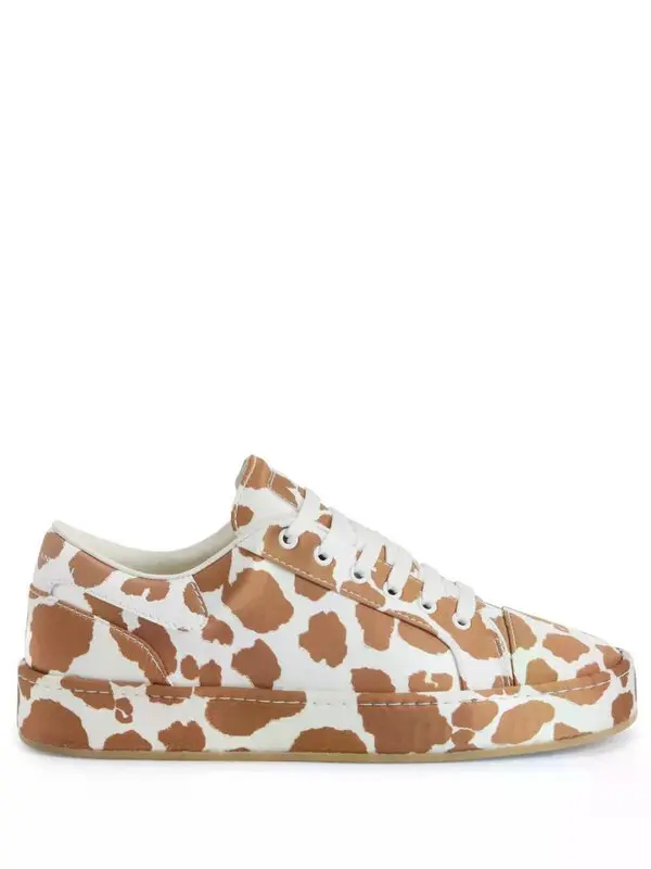 GIUSEPPE ZANOTTI Gz City Cow-print Sneakers - Brown