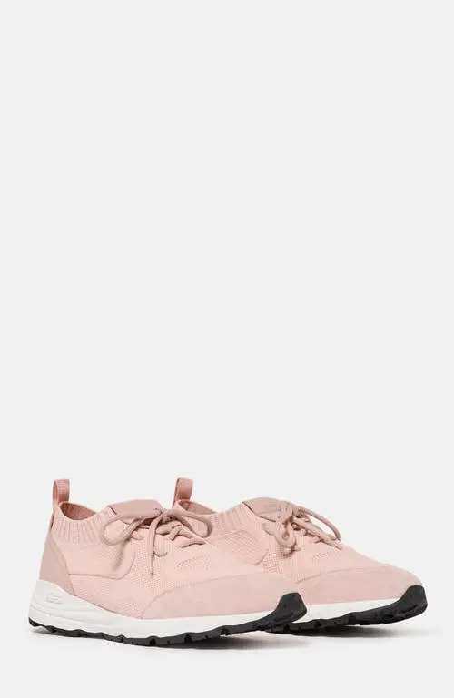 SCAROSSO Robin Knit And Leather Sneakers - Pink - Knit