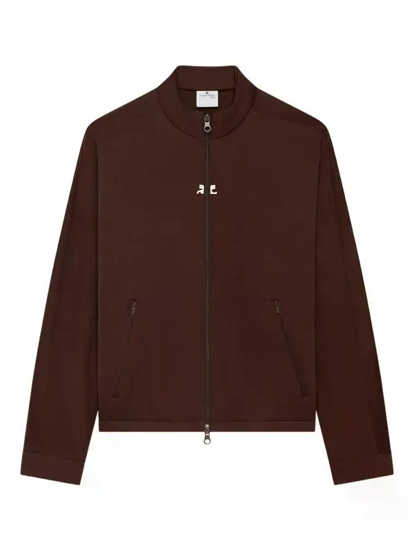 COURREGES Zip-up Track Jacket - Brown