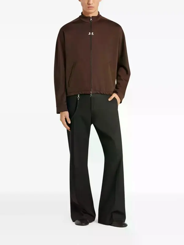 COURREGES Zip-up Track Jacket - Brown