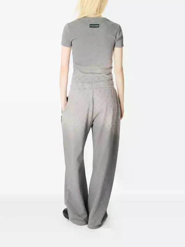 MARINE SERRE Moon-embossed Cotton Sweatpants