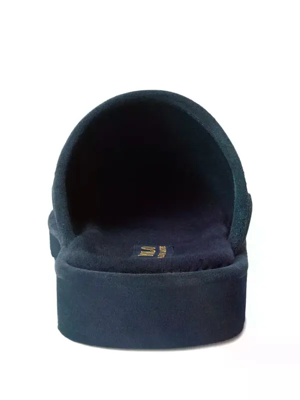 Polo Ralph Lauren Embroidered Cotton Slippers