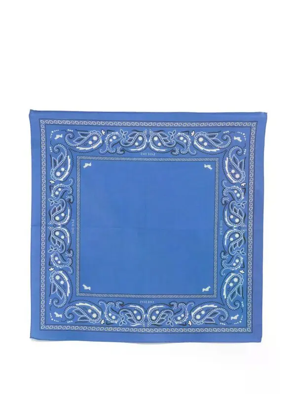 POLDO DOG COUTURE Paisley-print Bandana - Blue