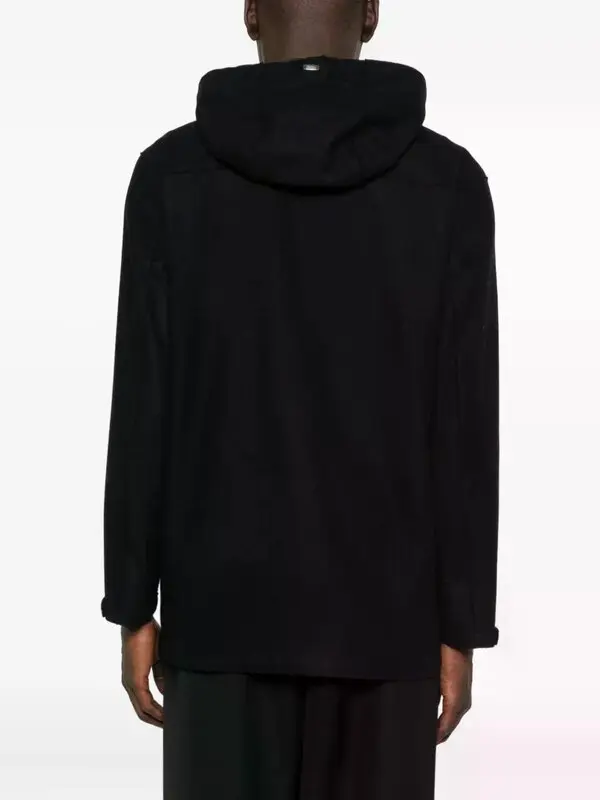 Herno Hooded Zip-front Coat - Blue