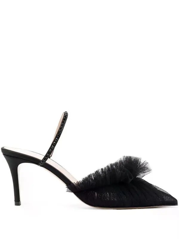 ANDREA WAZEN 75mm Franca Glitz Pumps