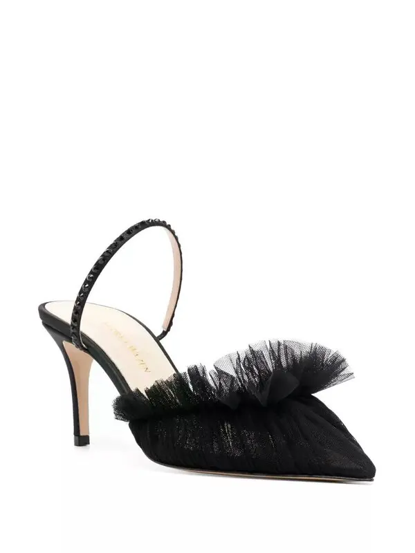 ANDREA WAZEN 75mm Franca Glitz Pumps