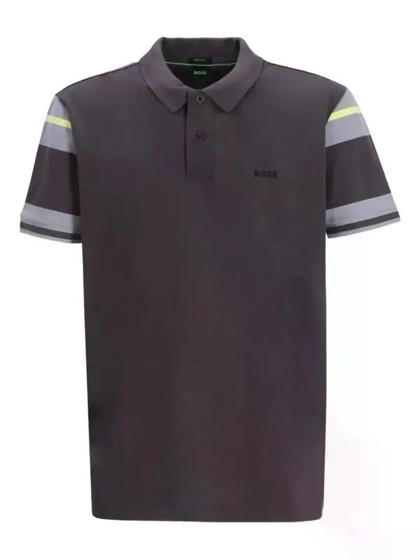 BOSS Striped-detail Polo Shirt