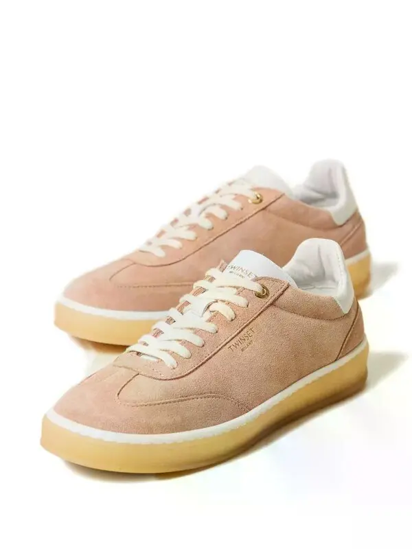 TWINSET Suede Low Top Sneakers
