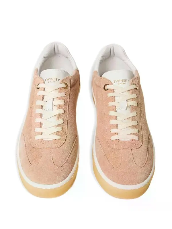 TWINSET Suede Low Top Sneakers