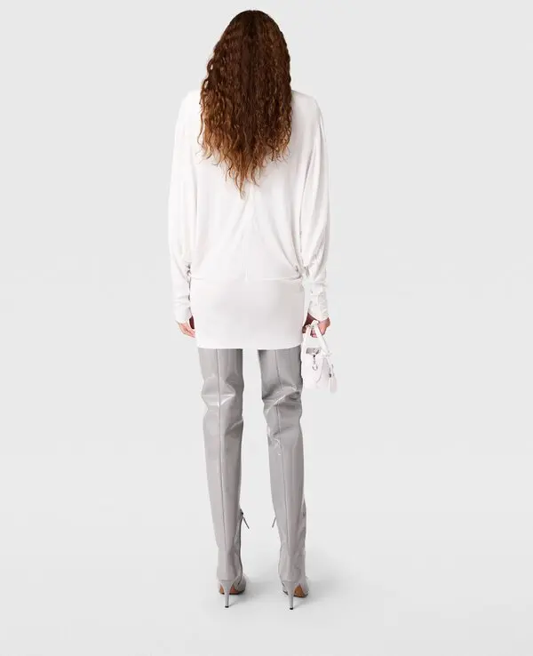 Stella McCartney Pleated Long-sleeve Mini Dress