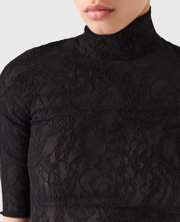 Stella McCartney Turtleneck Lace Top