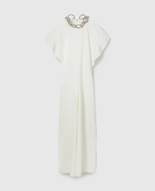 Stella McCartney Chain Cap-sleeve Jumpsuit - White