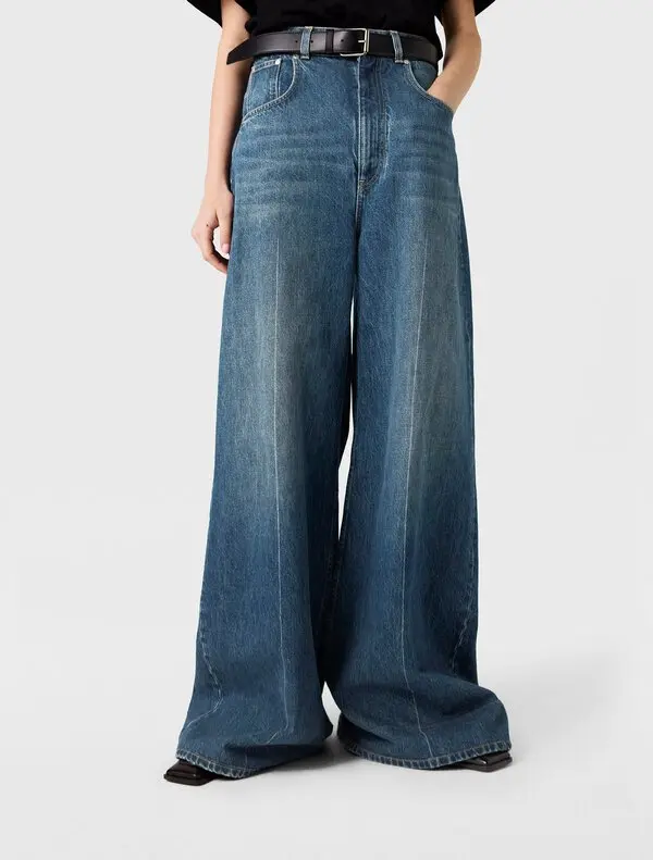 Stella McCartney High-rise Straight-leg Jeans - Dark Blue
