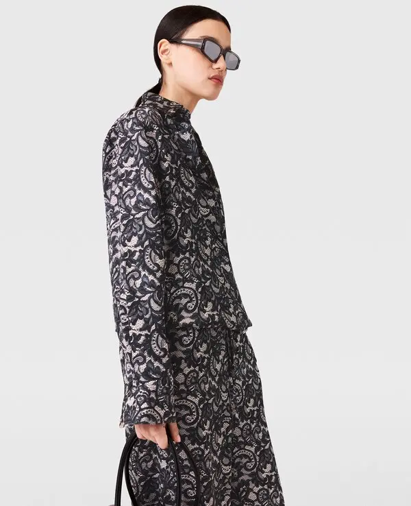 Stella McCartney Lace Print Oversized Shirt