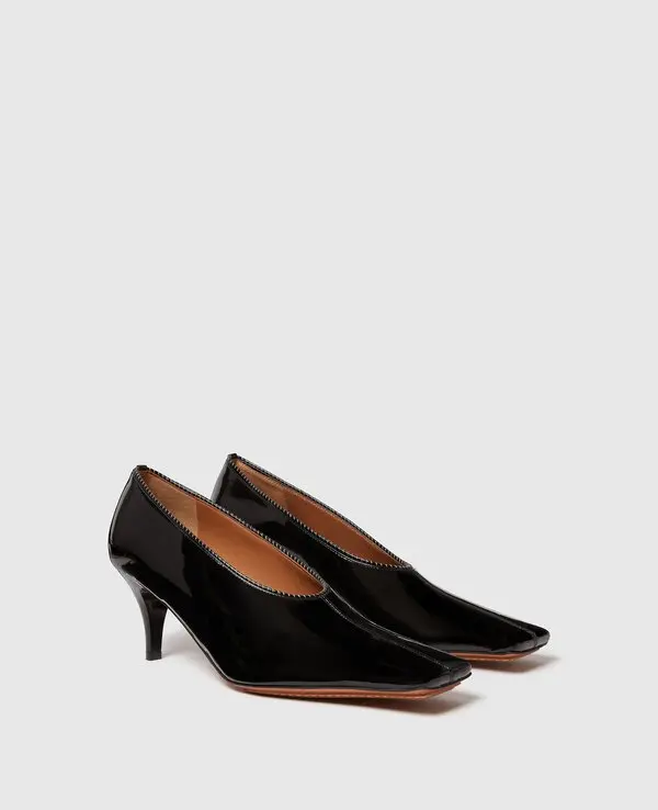 Stella McCartney Square-toe Kitten Heels