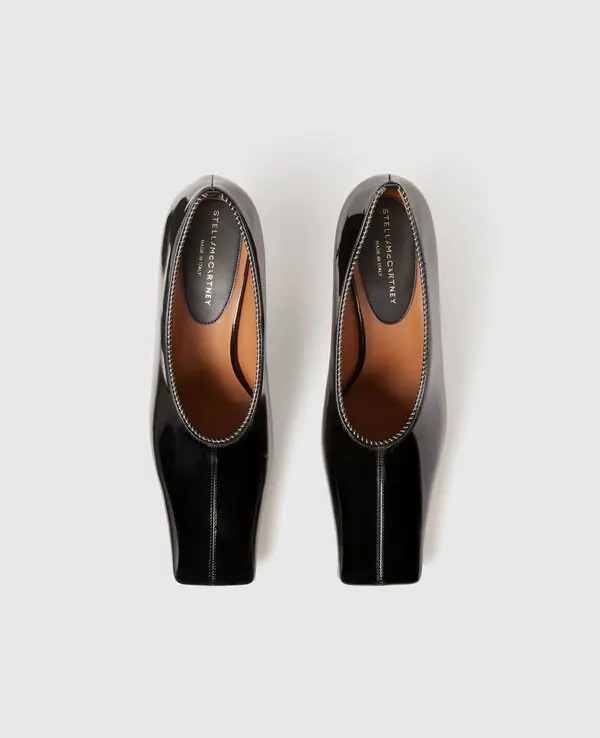 Stella McCartney Square-toe Kitten Heels