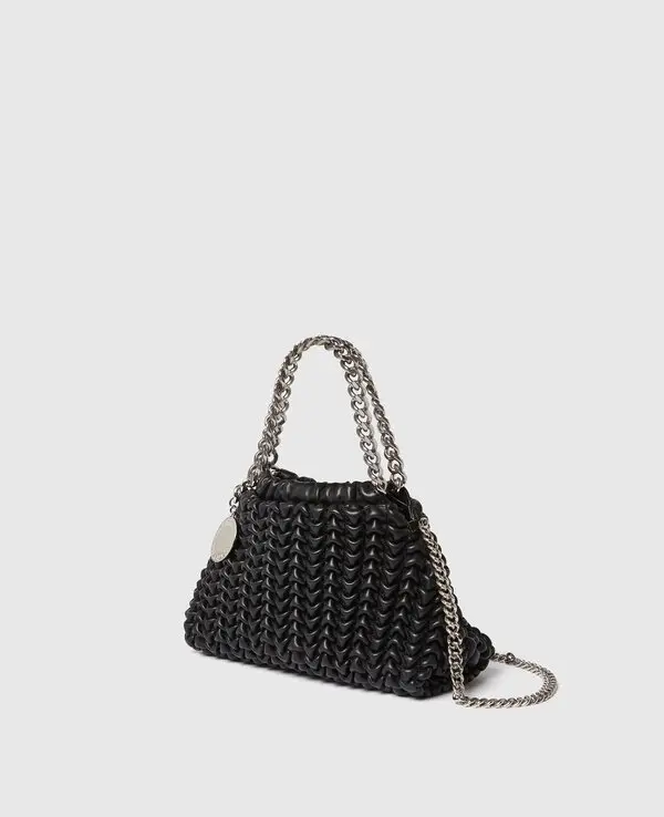 Stella McCartney Falabella Popcorn Drawstring Crossbody Bag - Black