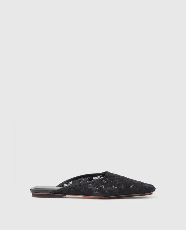 Stella McCartney Square-toe Lace Mules