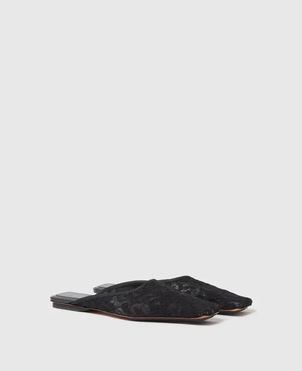 Stella McCartney Square-toe Lace Mules