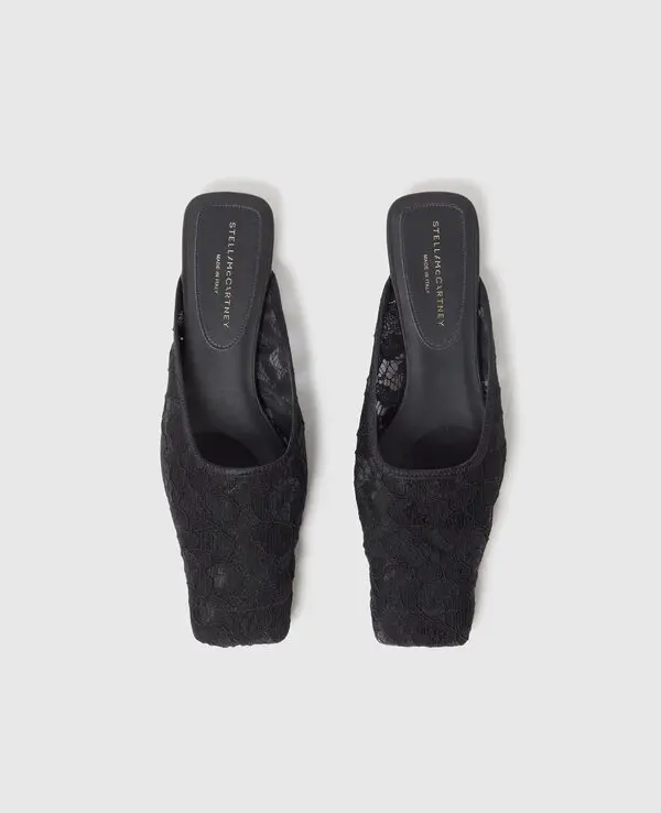 Stella McCartney Square-toe Lace Mules