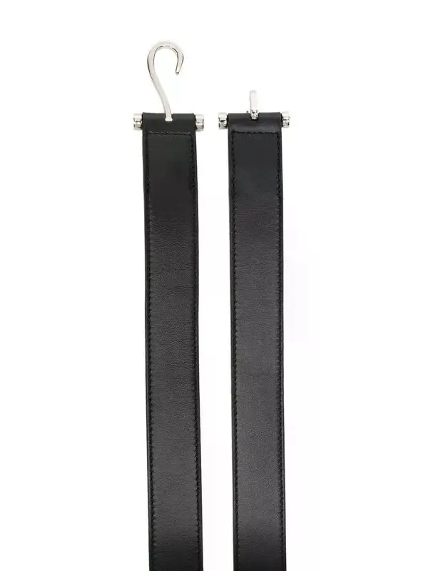 EDHEN MILANO Hook-fastening Leather Belt