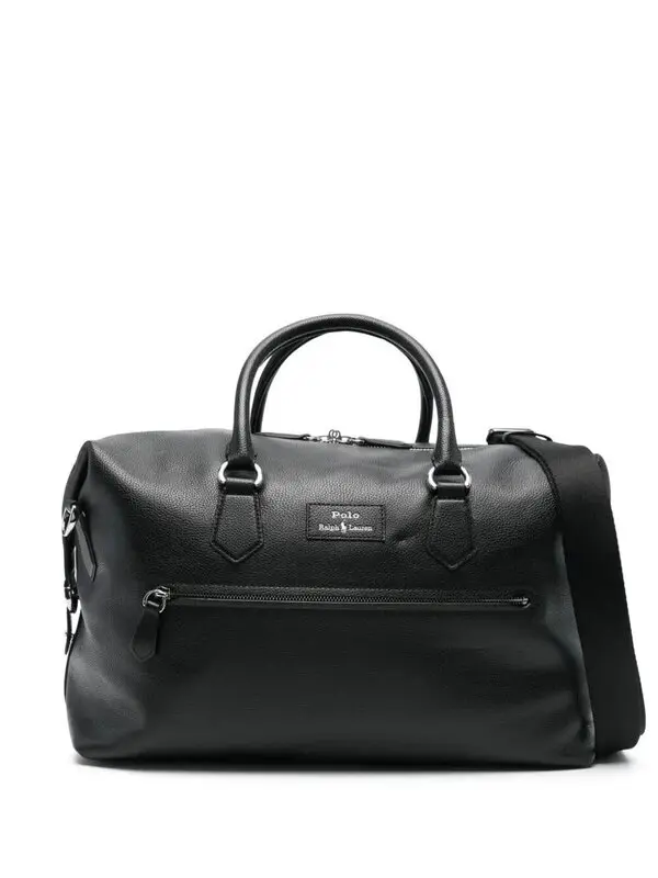 Polo Ralph Lauren Pebble Leather Duffle Bag - Black