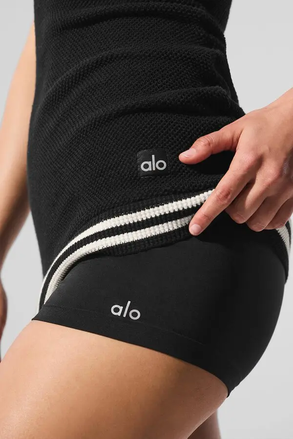 Alo Yoga Sheer Glow Boyshort Underwear - Black