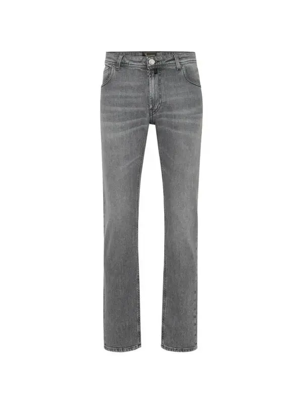 BILLIONAIRE Five-pocket Straight Jeans - Grey