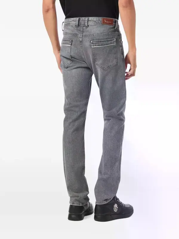 BILLIONAIRE Five-pocket Straight Jeans - Grey
