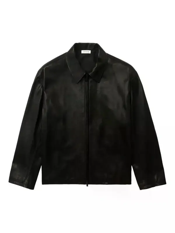 Fear Of God Rider Zip-front Leather Jacket