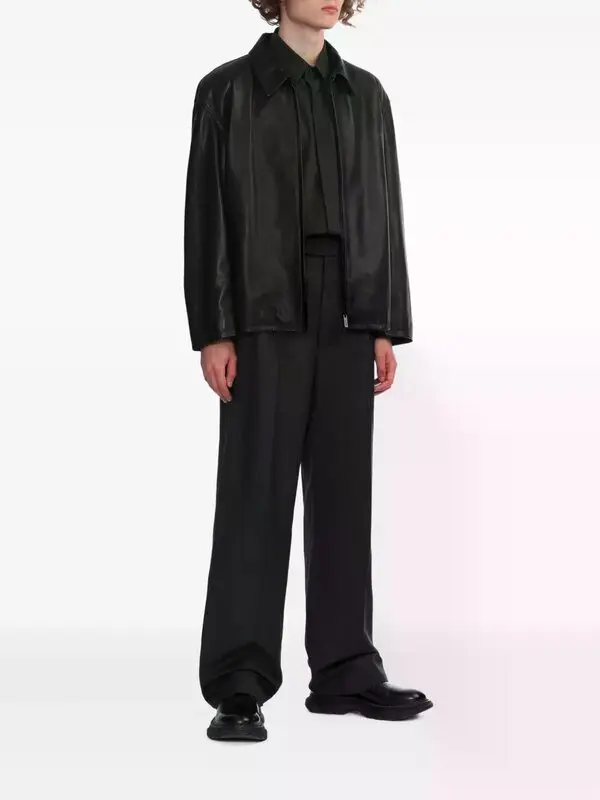Fear Of God Rider Zip-front Leather Jacket