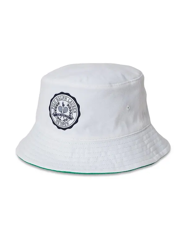 Ralph Lauren Us Open Reversible Bucket Hat - White
