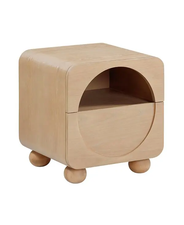 TOV FURNITURE Moonrise Ash 1-drawer Nightstand - Natural