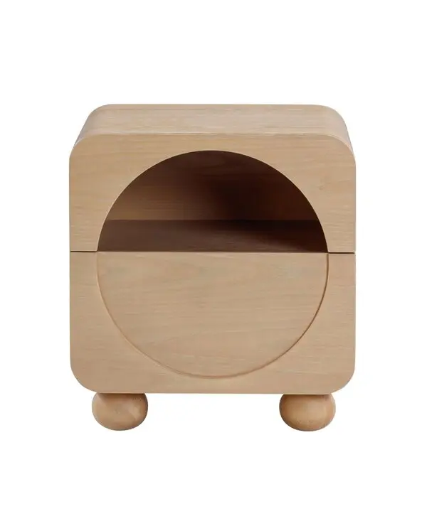 TOV FURNITURE Moonrise Ash 1-drawer Nightstand