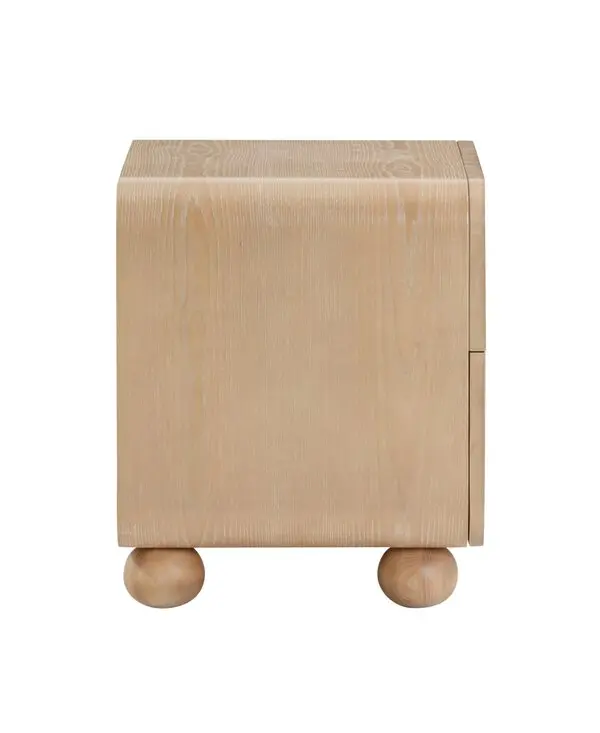TOV FURNITURE Moonrise Ash 1-drawer Nightstand