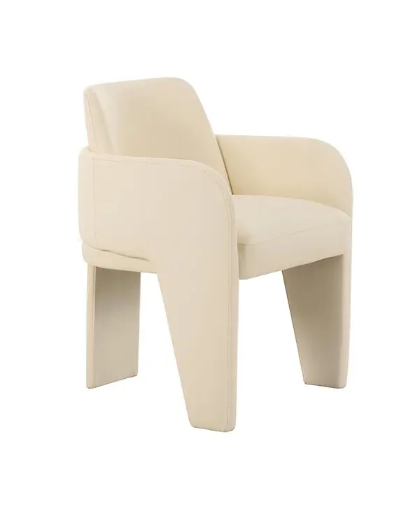 TOV FURNITURE Leo Performance Faux Leather Dining Chair - White